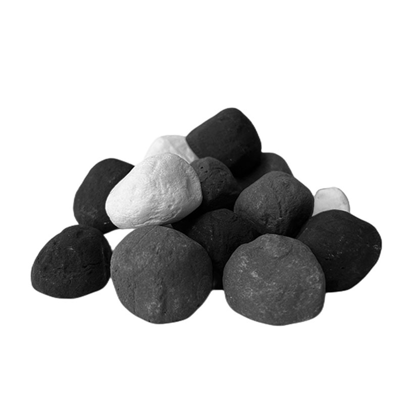 1.5 Inch Refractory Ceramic Fire Pebbles For Fireplaces- Ceramic Gas ...