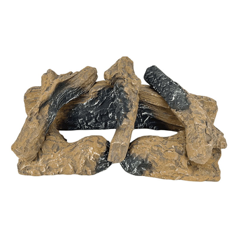18 Inch Ceramic Fireplace Log Kit- Ceramic Gas Logs Manufacturer 30 ...