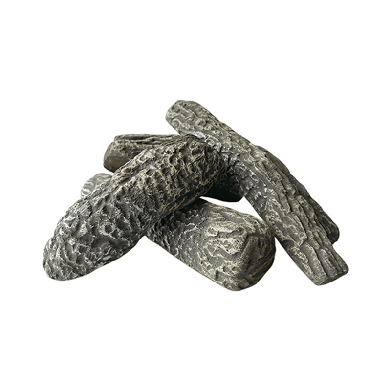 11 Inch Grey Ceramic Gas Fireplace Logs- Ceramic Gas Logs Manufacturer ...