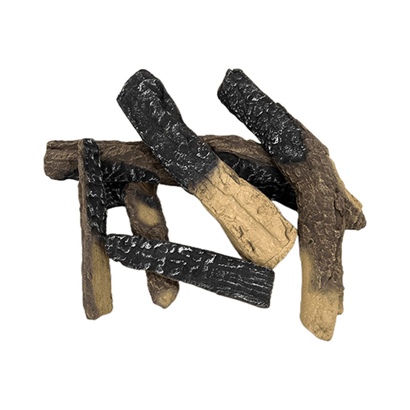 14 Inch Artificial Ceramic Fake Fireplace Logs- Ceramic Gas Logs ...
