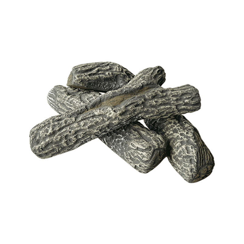 11 Inch Grey Ceramic Gas Fireplace Logs- Ceramic Gas Logs Manufacturer ...