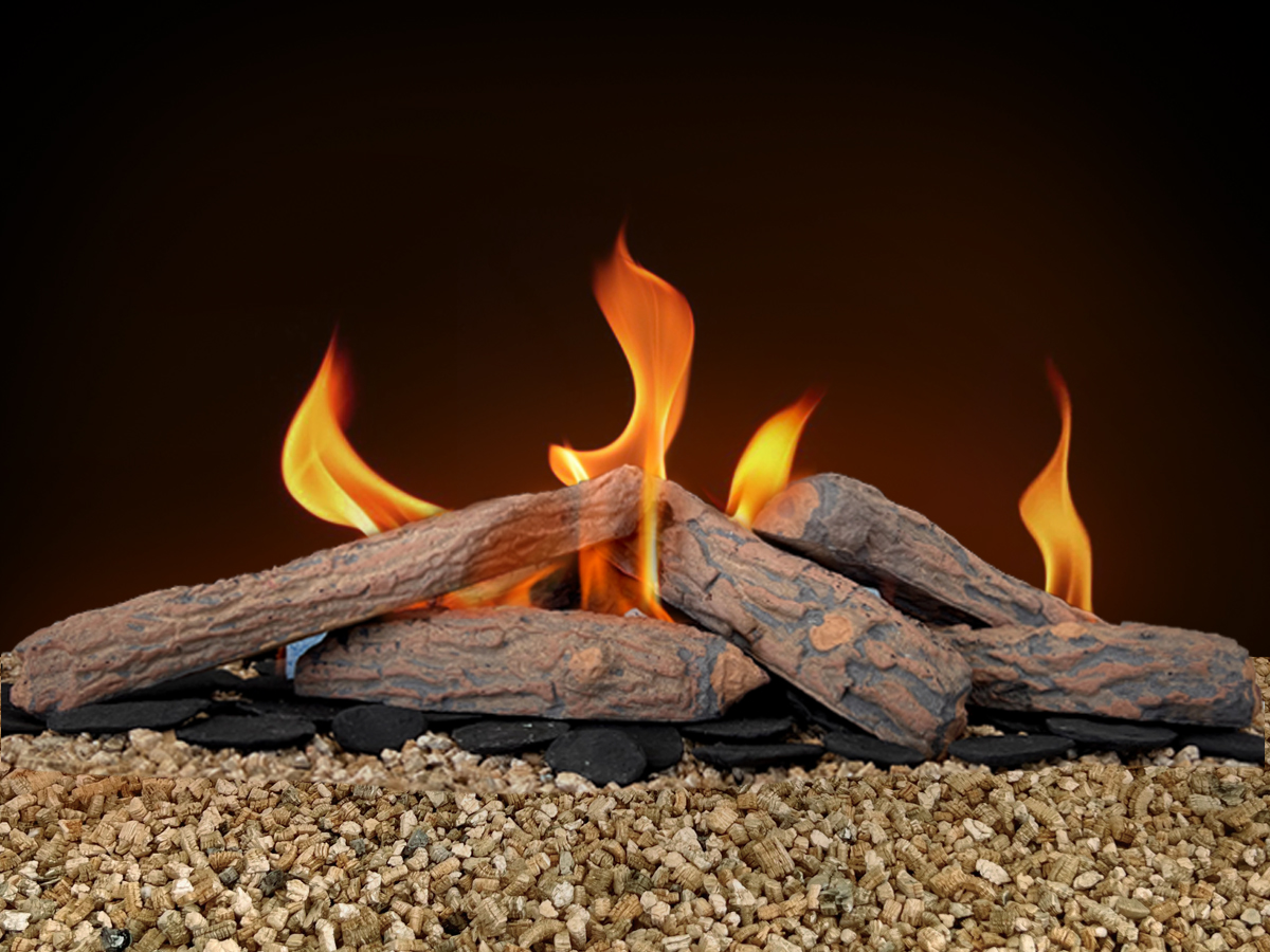 Fake Ceramic Gas Fire Coal Flakes For Gas Log Set- Ceramic Gas Logs ...