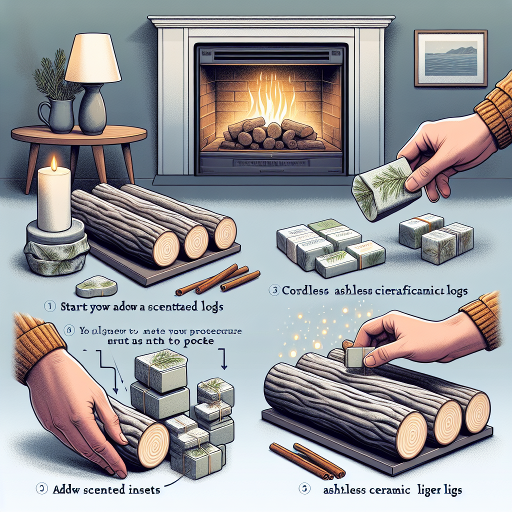 How To Add Scented Inserts To Your Ceramic Fireplace Logs - Ceramic Gas ...